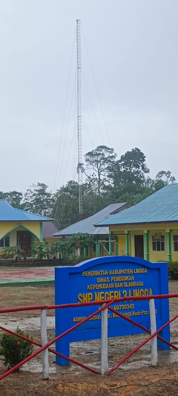 Perkuat Pendidikan Digital, SMPN 3 Lingga Kini Dilengkapi Tower ...