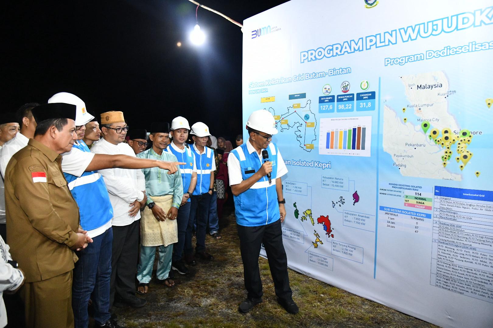 Gubernur Ansar Resmikan Listrik 24 Jam untuk Pulau Parit, Karimun ...